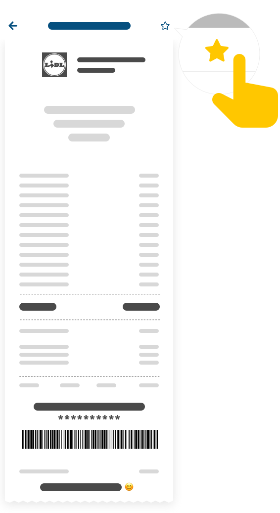 What is the receipt history?